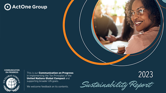 ActOne Group Sustainability Report